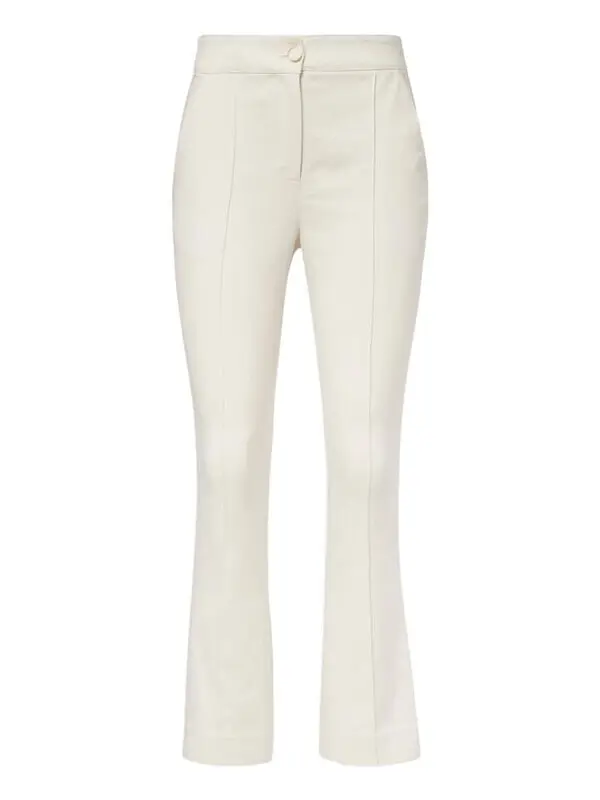 Veronica Beard Kimra Cropped Straight Pants - White