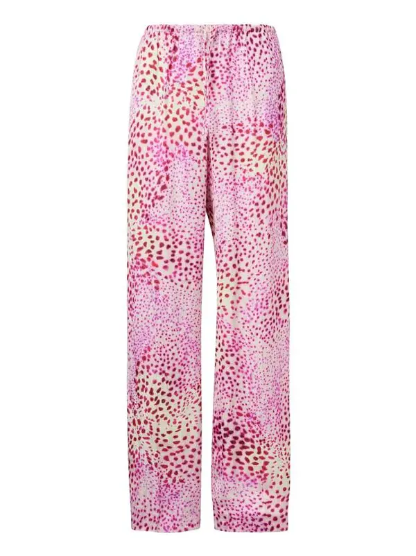 Dries Van Noten Jacquard Wide-leg Pants - Pink