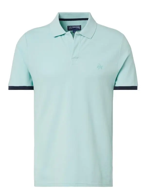 Vilebrequin Cotton Piqué Polo Shirt - Blue
