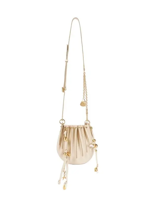 Chloé Sea Treasures Leather Crossbody Bag - White