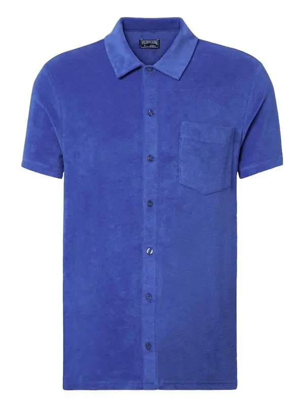 Vilebrequin Cotton-blend Terry Bowling Shirt - Blue
