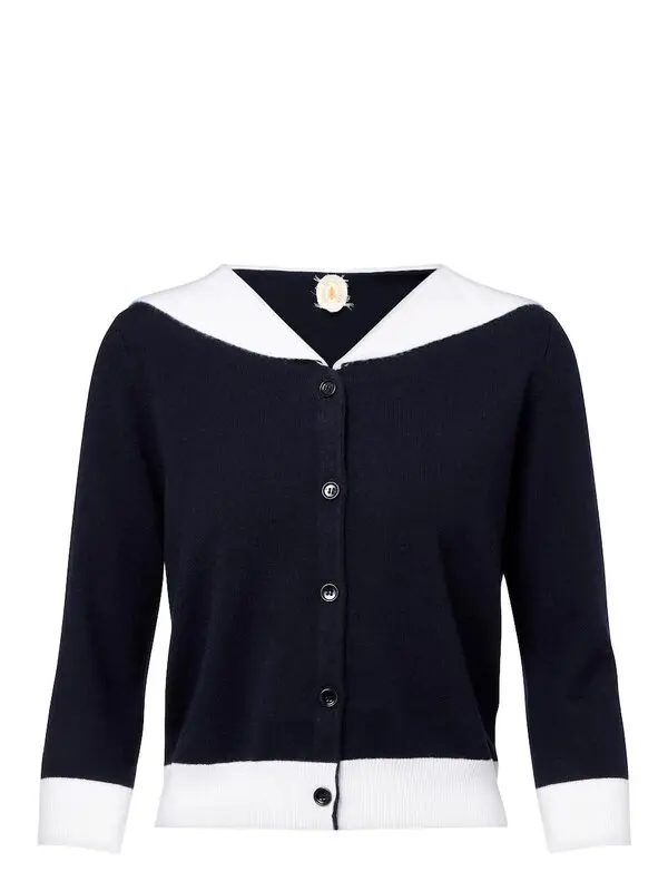 Jardin Des Orangers Cashmere Cardigan - Blue