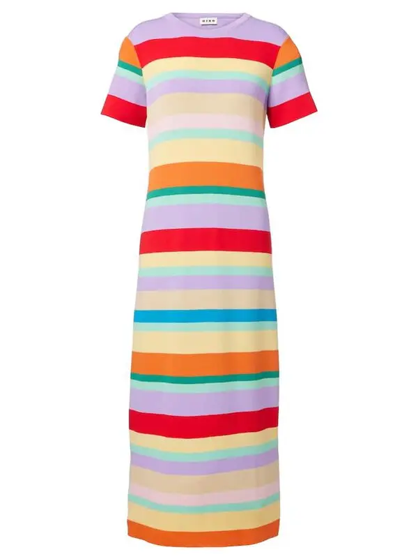 Rixo Duster Striped Maxi Dress - Multicoloured