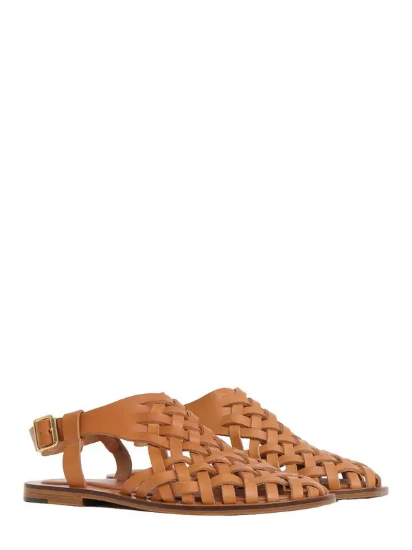 MANSUR GAVRIEL Woven Sandals - Cammello