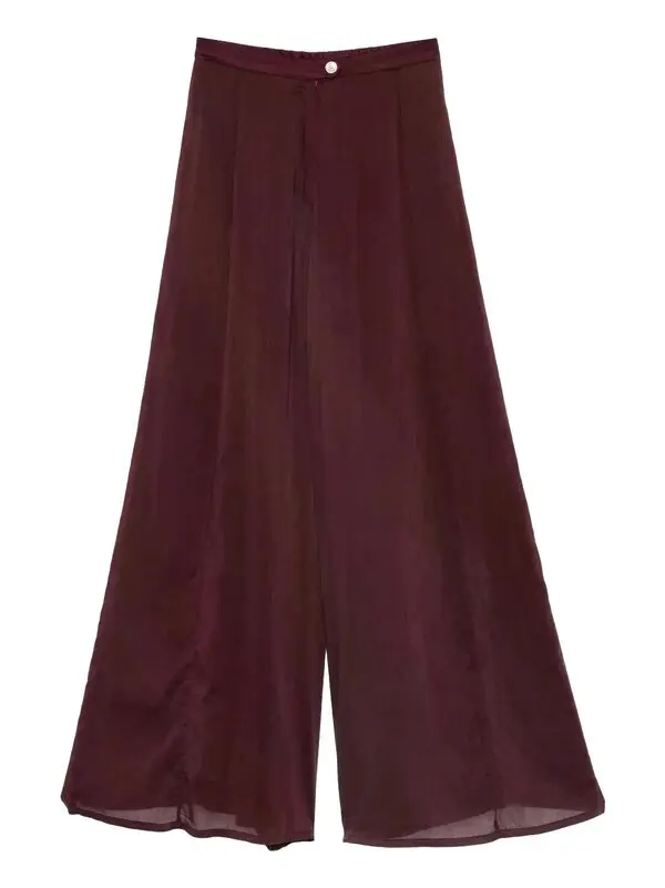 FORTE_FORTE Cropped Palazzo Pants - Red