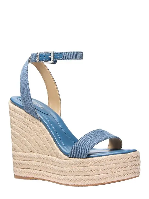Michael Kors Leighton Espadrille Wedge Sandals - Union Wash