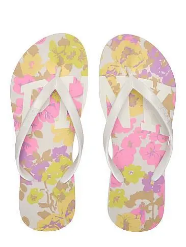Pink Flip Flops - Floral