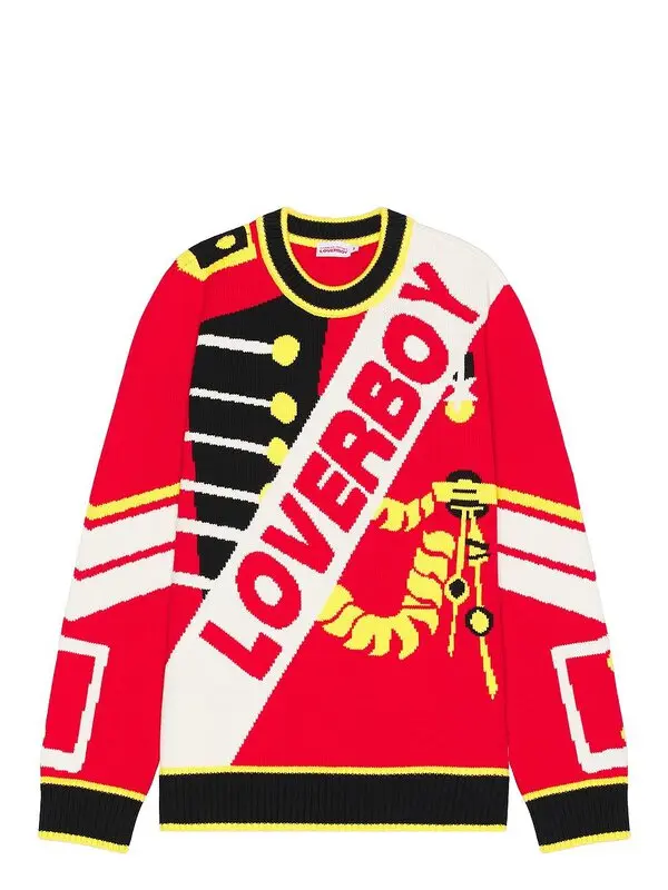 CHARLES JEFFREY Loverboy Logo Jumper - Red Soldier