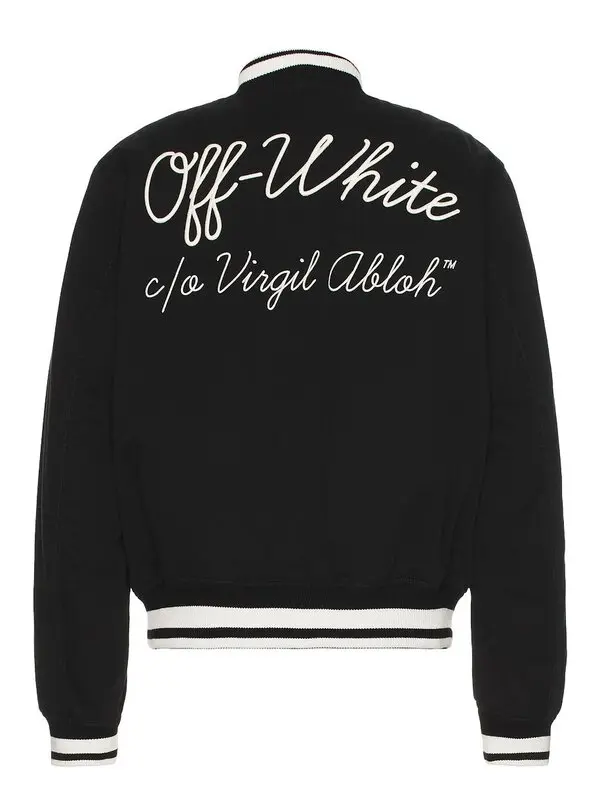 Off-White Souvenir Varsity Jacket - Black & White