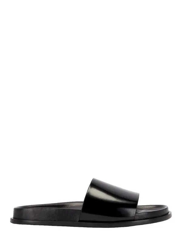 Saint Laurent Nichols Slide Sandal - Nero