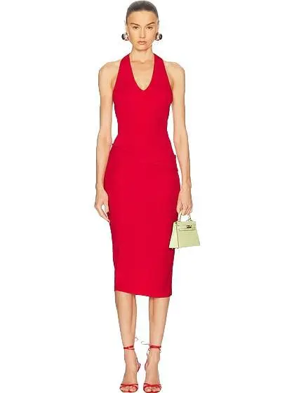 Jacquemus La Robe Pasadena Halterneck Dress - Red