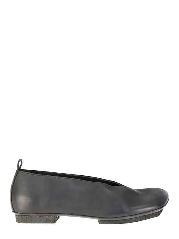 UMA WANG Leather Flat Pumps - Black