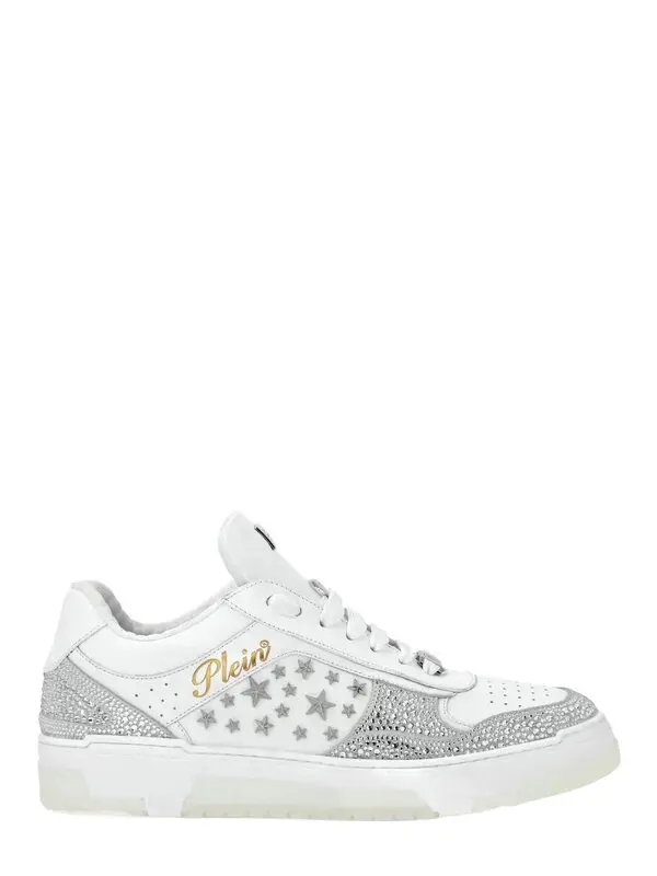 Philipp Plein Stud-embellished Sneakers - White