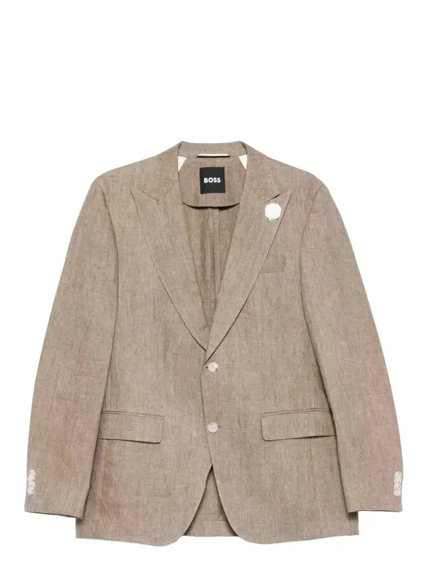 BOSS Canvas Blazer - Brown