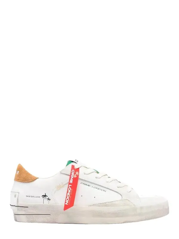 CRIME LONDON Sk8 Deluxe Sneakers - White