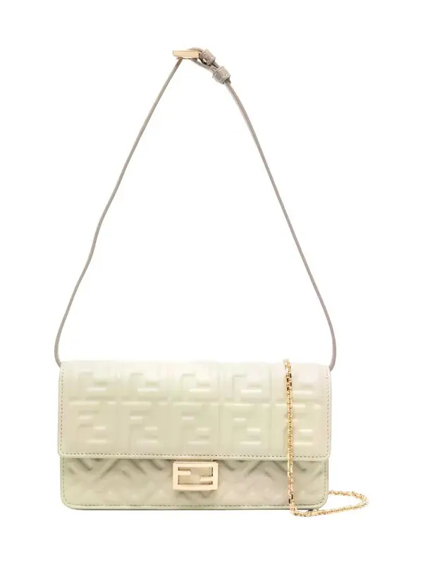 Fendi Baguette Crossbody Bag - Green
