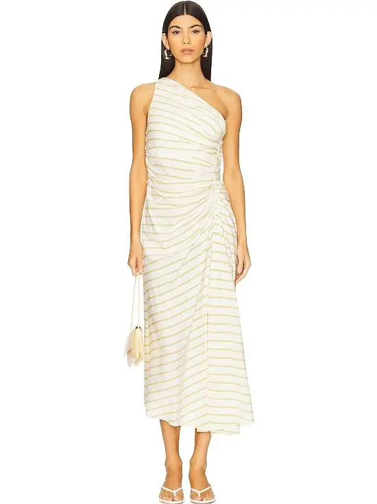 A.L.C. Carolyn Dress - Canary Stripe