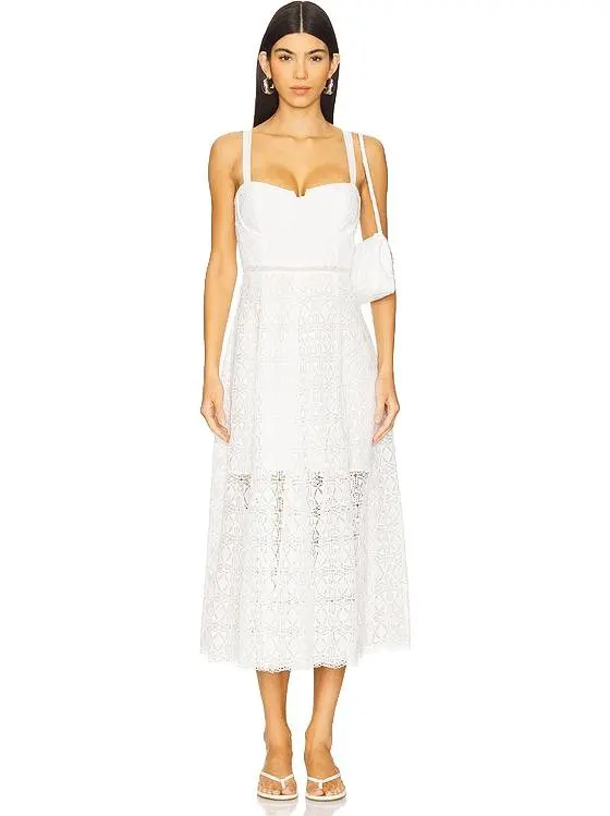 Astr The Label Tenna Lace Dress - White