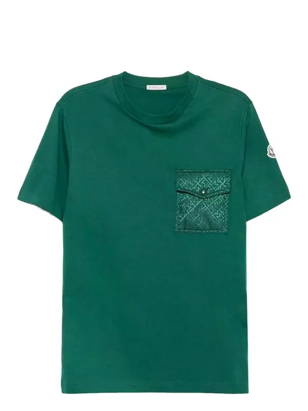 Moncler Monogram Cotton T-shirt - Green
