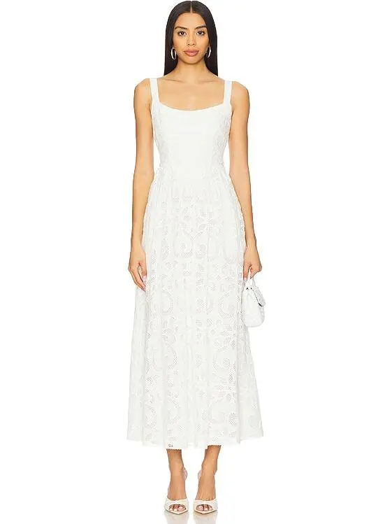 Saylor Maryl Dress - White