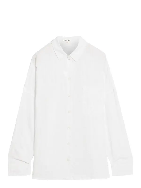 ALEX MILL Jo Linen Shirt - White