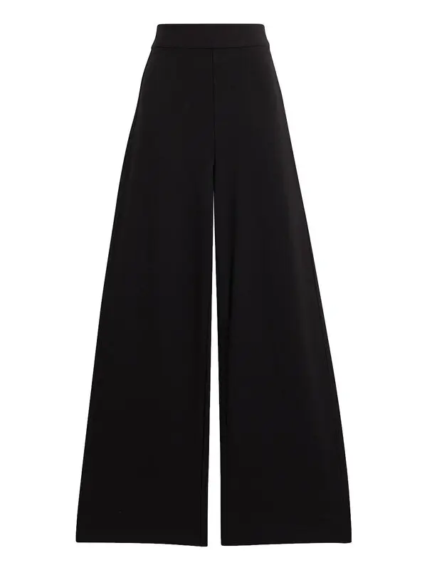 Rag & Bone Irina Stretch-ponte Wide-leg Pants - Black