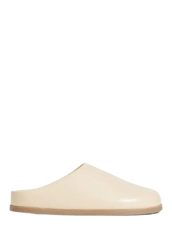 MANSUR GAVRIEL Leather Slippers - Cream
