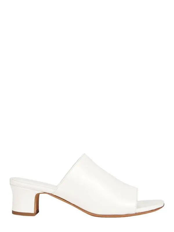 MANSUR GAVRIEL Leather Mules - White