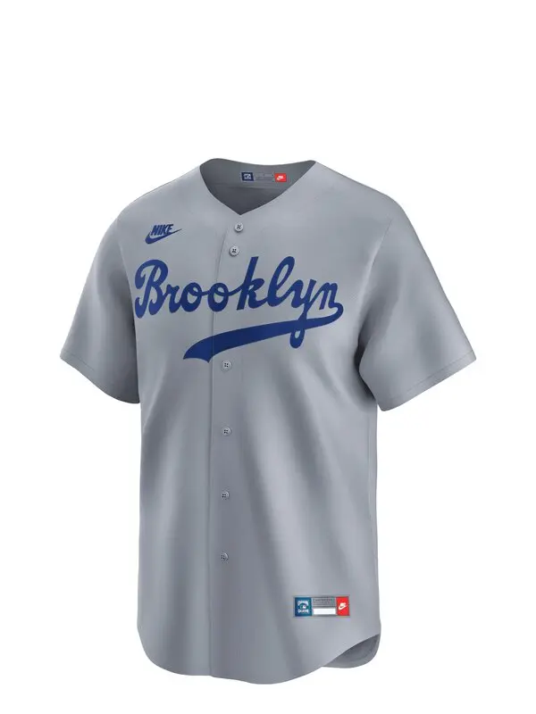 Nike Jackie Robinson Brooklyn Dodgers Cooperstown Dri-fit Adv Mlb Limited Jersey - White