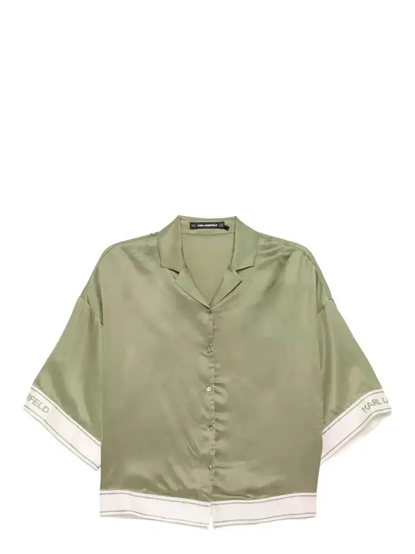 Karl Lagerfeld Short-sleeved Blouse - Green