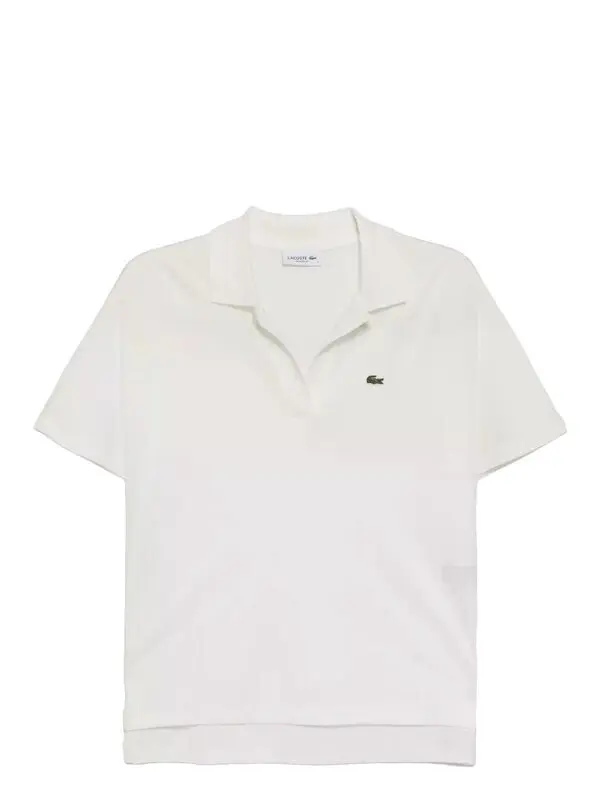 Lacoste Fluid Piqué Polo Top - White