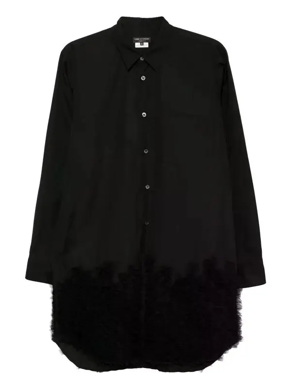 Comme Des Garçons Ruffled Shirt - Black