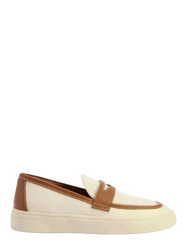 GIUSEPPE ZANOTTI Cotton Slip-on Sneakers - Neutrals