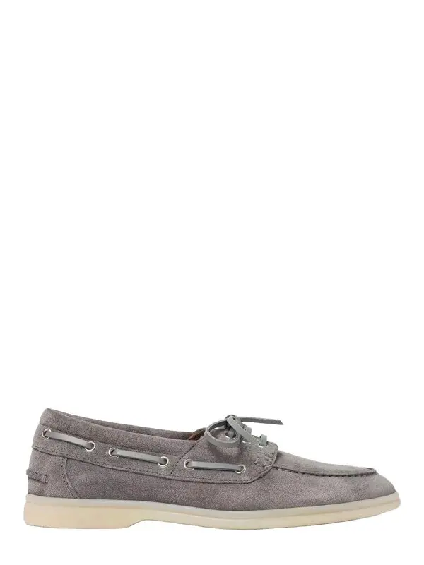 SCAROSSO Lia Boat Shoes - Grey