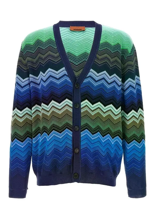 Missoni Zigzag Cardigan - Green