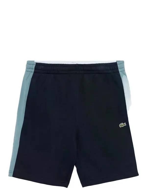 Lacoste Fleece Color-block Shorts - Blue
