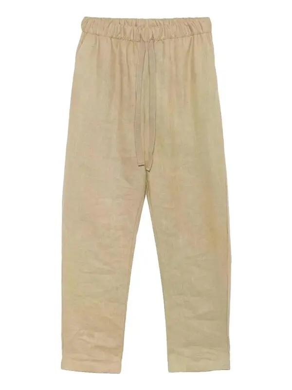 SEMICOUTURE Linen Trousers - Green