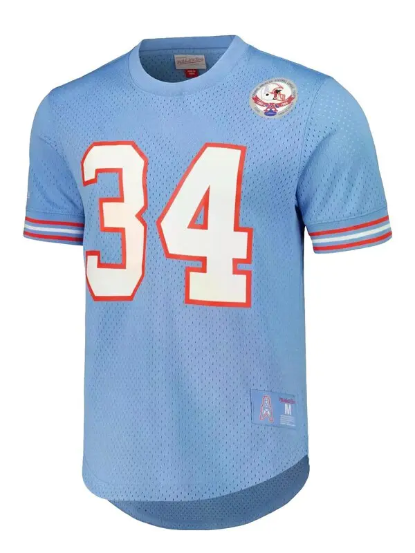 Mitchell & Ness Nfl N&n Oilers 1983 Earl Campbell T-shirt - Blue