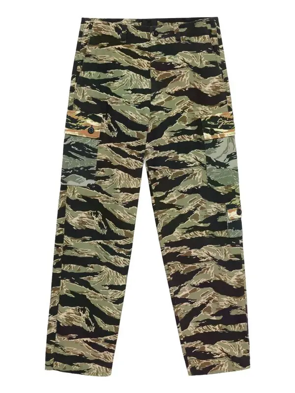 Givenchy Camouflage-pattern Cargo Trousers - Green