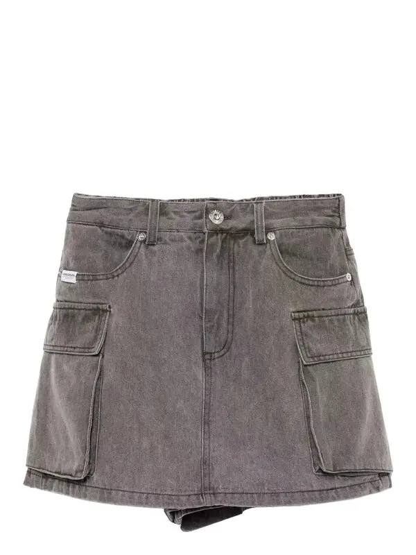 CHOCOOLATE Denim Skort - Grey