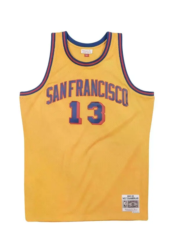 Mitchell & Ness Golden State Warriors 62-63 Wilt Chamberlain Swingman Jersey - Yellow