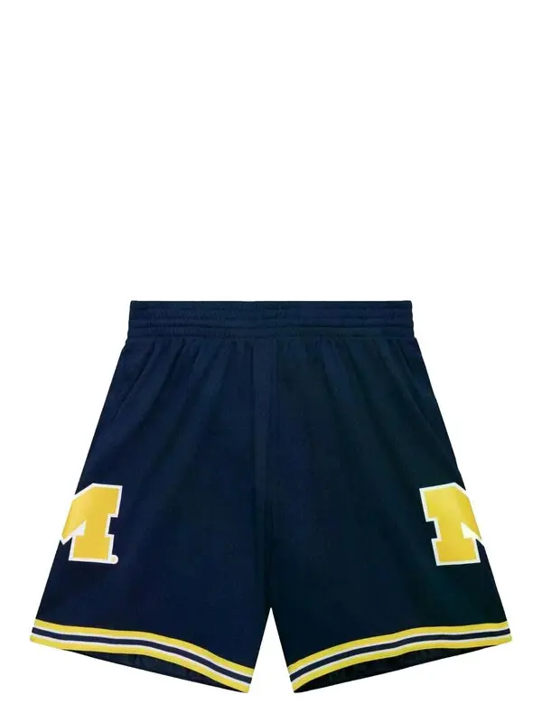 Mitchell & Ness Ncaa Michigan Wolverines 1991 Road Shorts - Blue