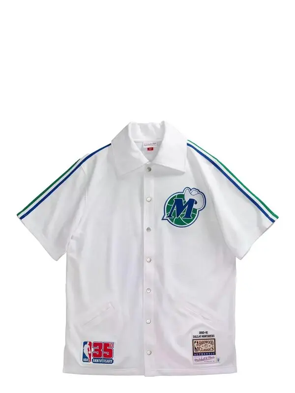 Mitchell & Ness 1980/81 Hardwood Classics Dallas Mavericks 35th Anniversary Authentic Shooting Shirt - White