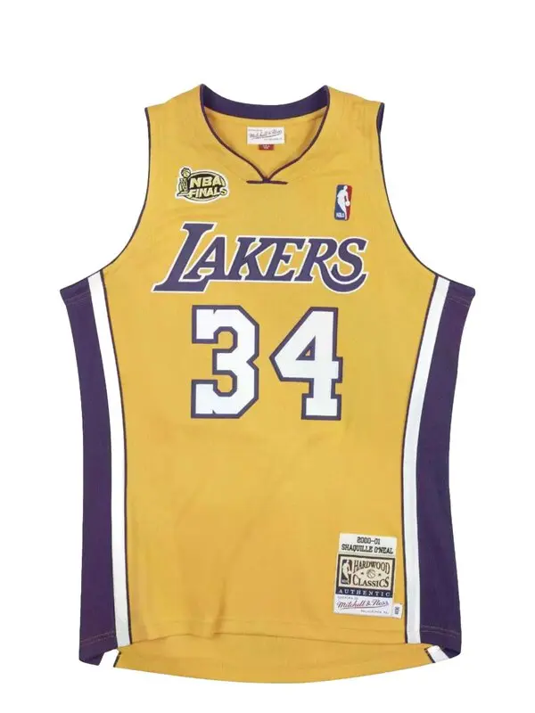 Mitchell & Ness La Lakers 00 Shaquille O'neal Authentic Jersey Tank Top - Yellow