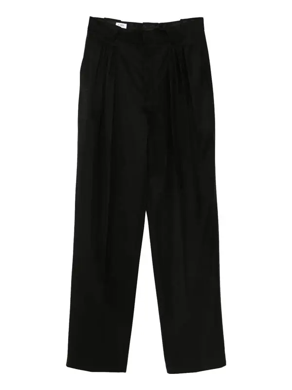 Casablanca Pleated Tailored Trousers - Black