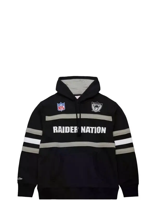Mitchell & Ness Nfl Head Coach Vintage Logo Raiders Hoodie - Black