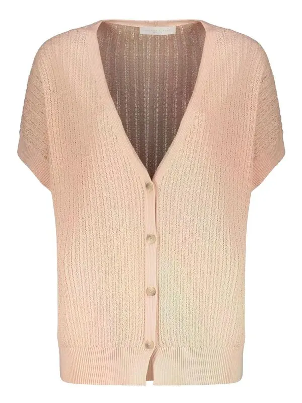 Fabiana Filippi Pointelle-knit Cardigan - Pink