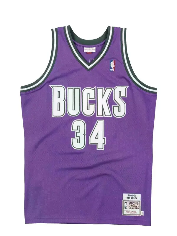 Mitchell & Ness Nba Milwaukee Bucks 2000 Ray Allen Authentic Jersey - Purple