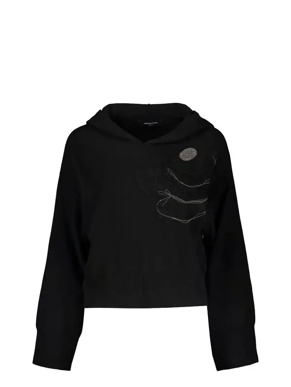 Fabiana Filippi Embroidered Hoodie - Black