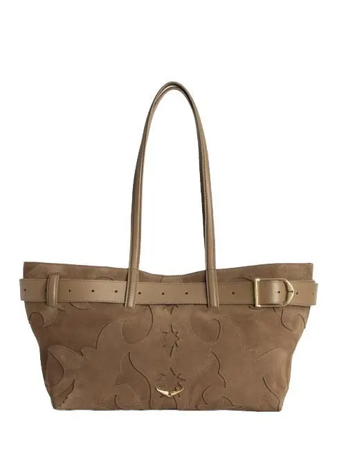 Zadig&Voltaire Jane Shopper Suede Bag - Brown